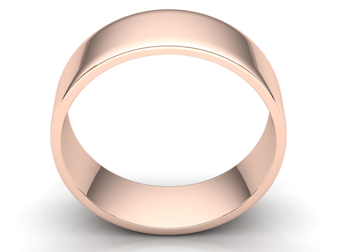 Comfort Fit Euro Dome Wedding Band Ring Mens Womens 2mm-8mm Solid 14k ...