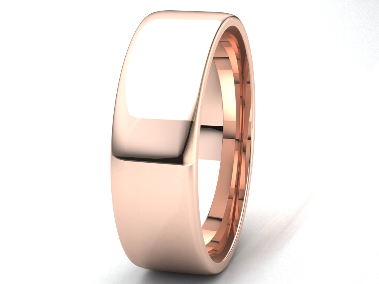 Comfort Fit Euro Dome Wedding Band Ring Mens Womens 2mm-8mm Solid 14k ...