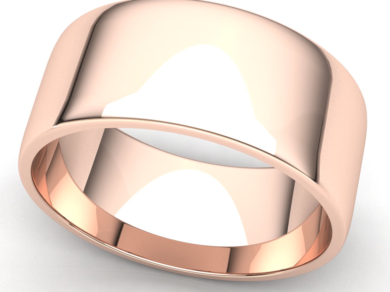 Comfort Fit Euro Dome Wedding Band Ring Mens Womens 2mm-8mm Solid 14k ...